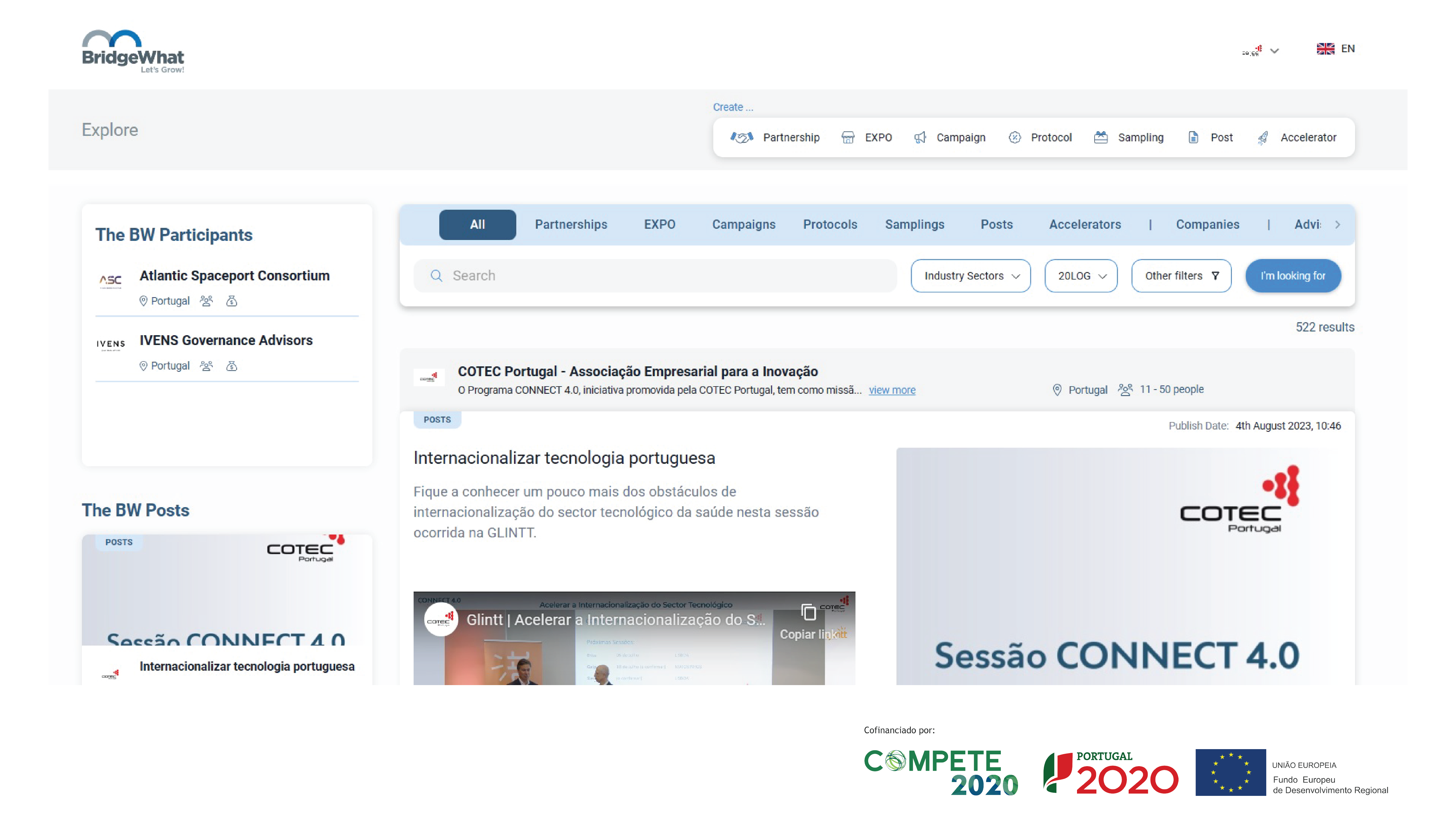 Plataforma CONNECT - COTEC Portugal